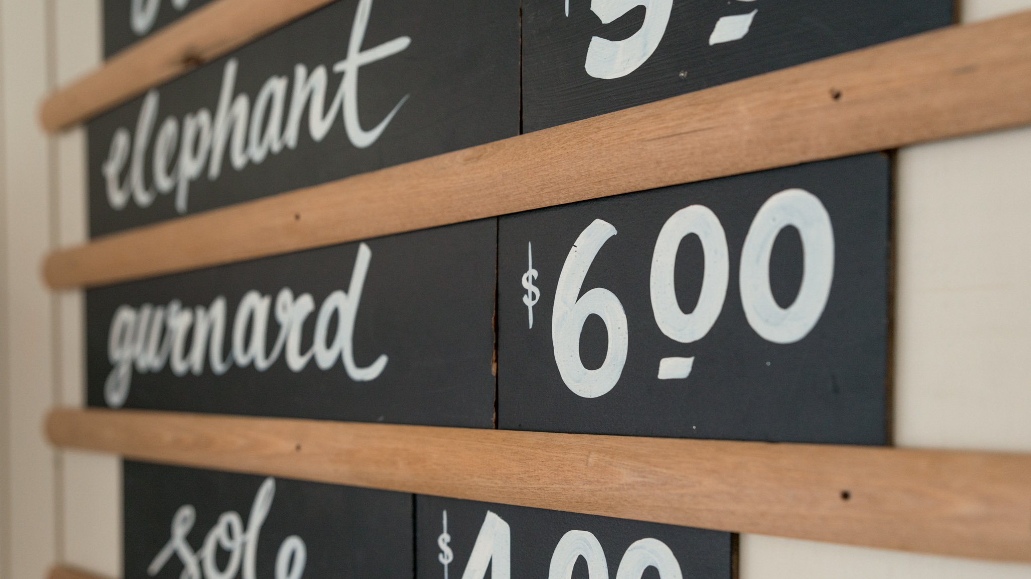 Traditional Signwriters Menu Board | Miller Creative Group